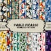 Pablo Picasso Pattern Bundle, 50 Digital Papers, Printable, Instant ...