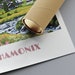 Handmade CHAMONIX Poster - Wall Art Modern Travel Poster Framed ...