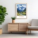Handmade CHAMONIX Poster - Wall Art Modern Travel Poster Framed ...