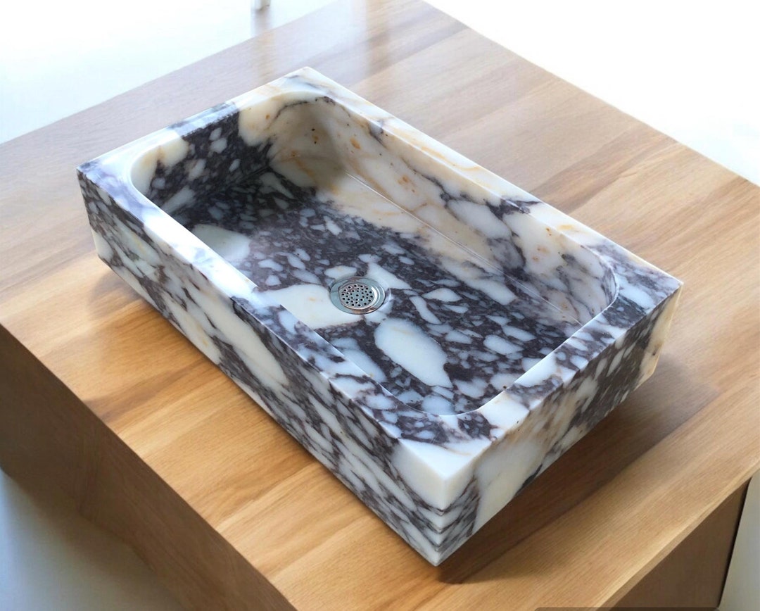 Calacatta Marble Sink, Wall Mount Marble Sink,marble Bathroom Sink ...