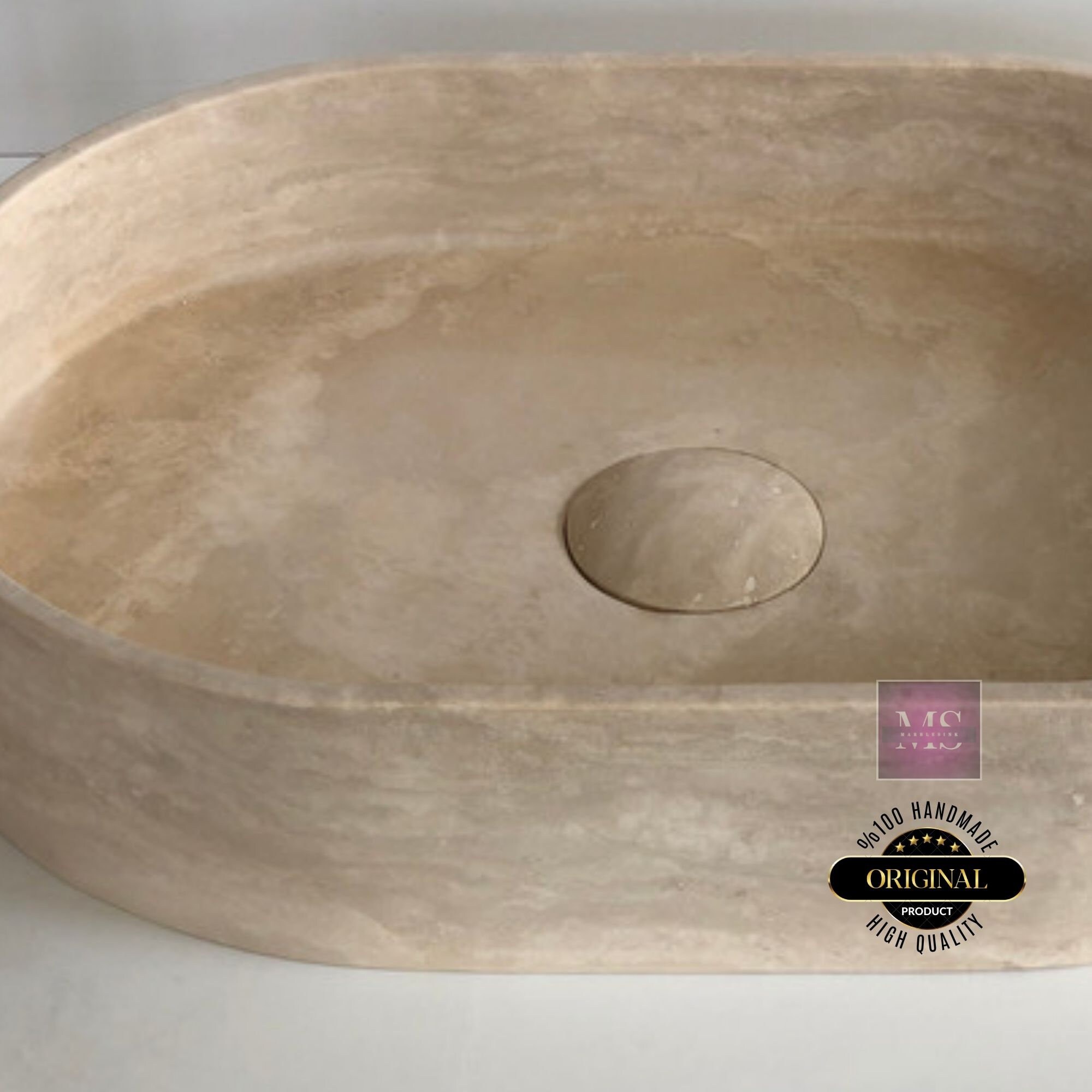 Beige Marble Sink, Bathroom Marble Sink, Custom Order Marble Washbasin ...