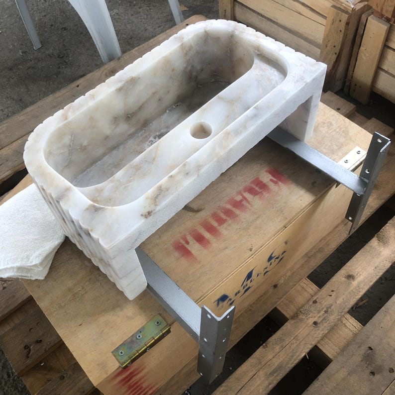 Steel Wall Mount Brackets for Sinks - Heavy Duty Support for Marble ...