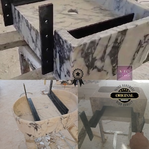 Steel Wall Mount Brackets for Sinks - Heavy Duty Support for Marble ...