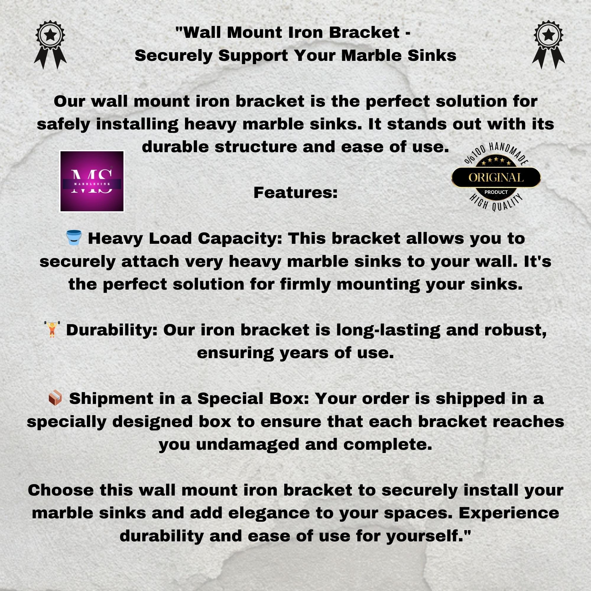 Steel Wall Mount Brackets for Sinks - Heavy Duty Support for Marble ...