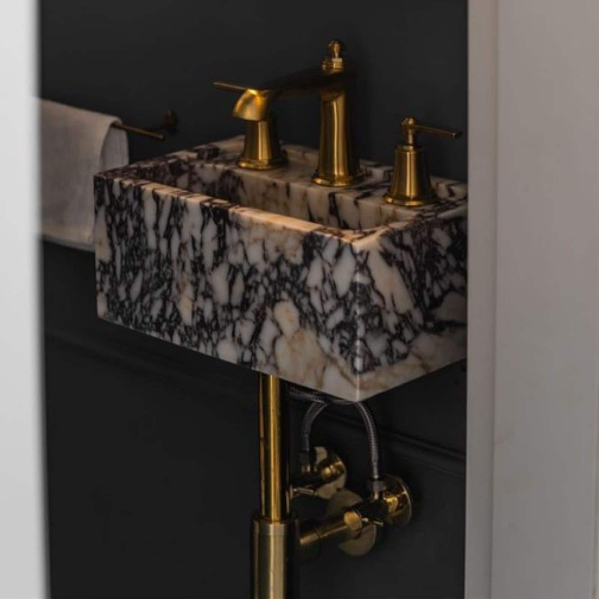 Elegant Bathroom Sink Wall Mount Marble Sink Marble Bathroom Sink ...