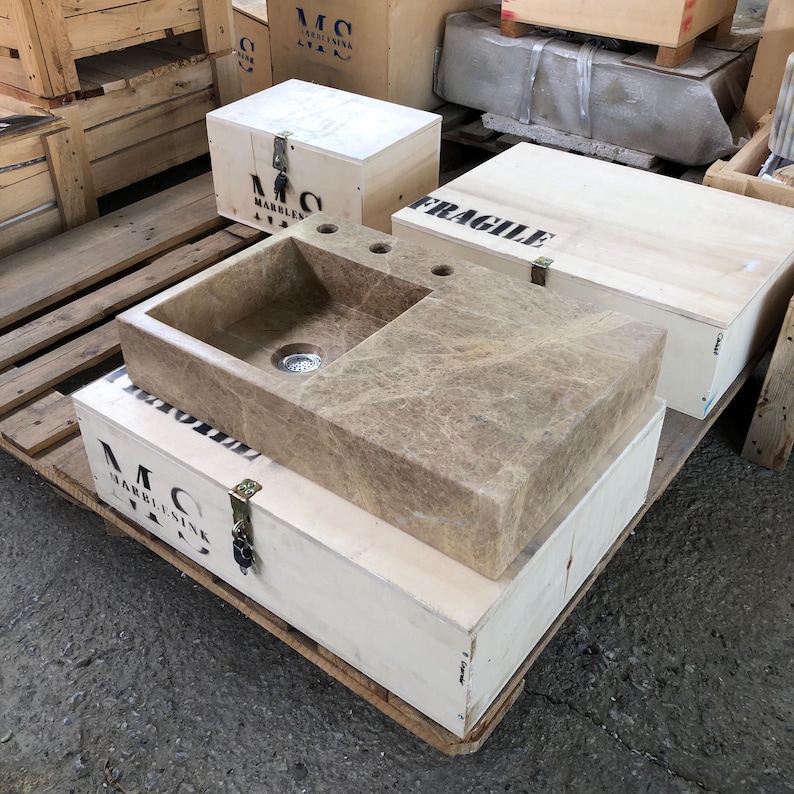 Handcarved Lilac Marble Sink: Modern Bathroom Vanity, Countertop or ...