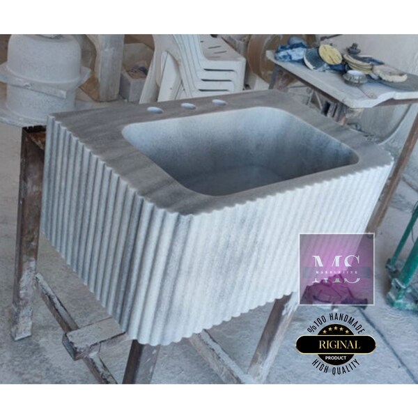 Reeded Bathroom Vanity - Etsy