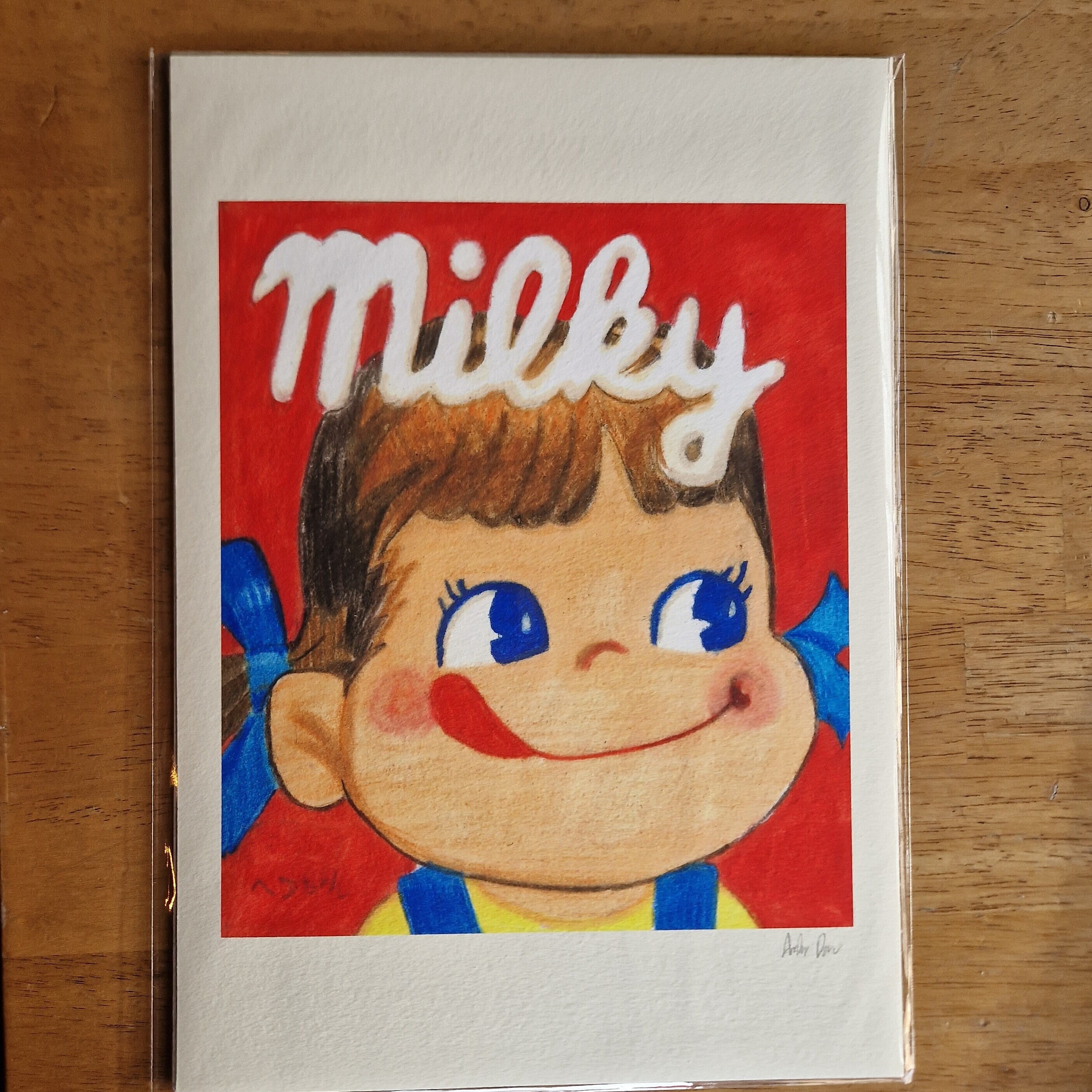 Peko-chan Milky Candy A4 Glicée Print - Etsy