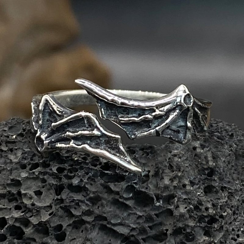 Winged Skull Rings for Men - Etsy