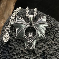 Bat Necklace - Etsy