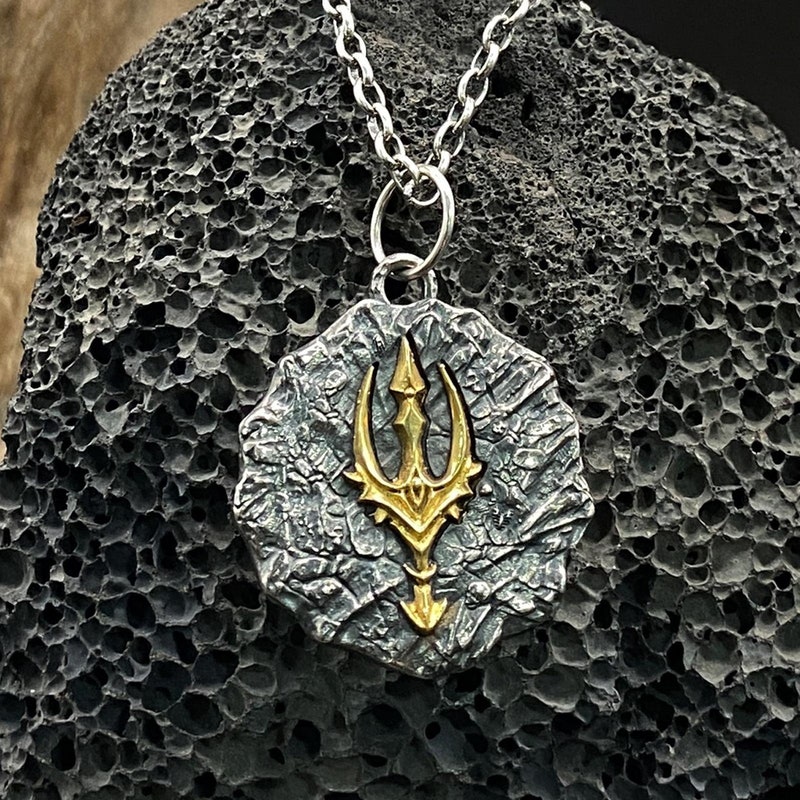 Trident Necklace - Etsy