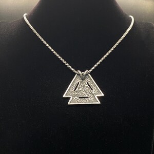 Nordic Viking Valknut Pendant for Men and Women Vintage Triangle ...