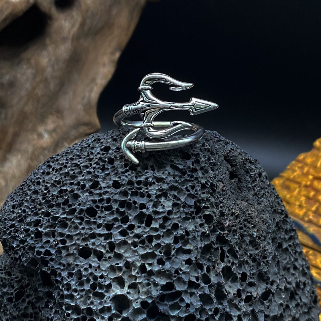 Vintage Sea King Trident Ring Personalized Versatile Elegant and ...