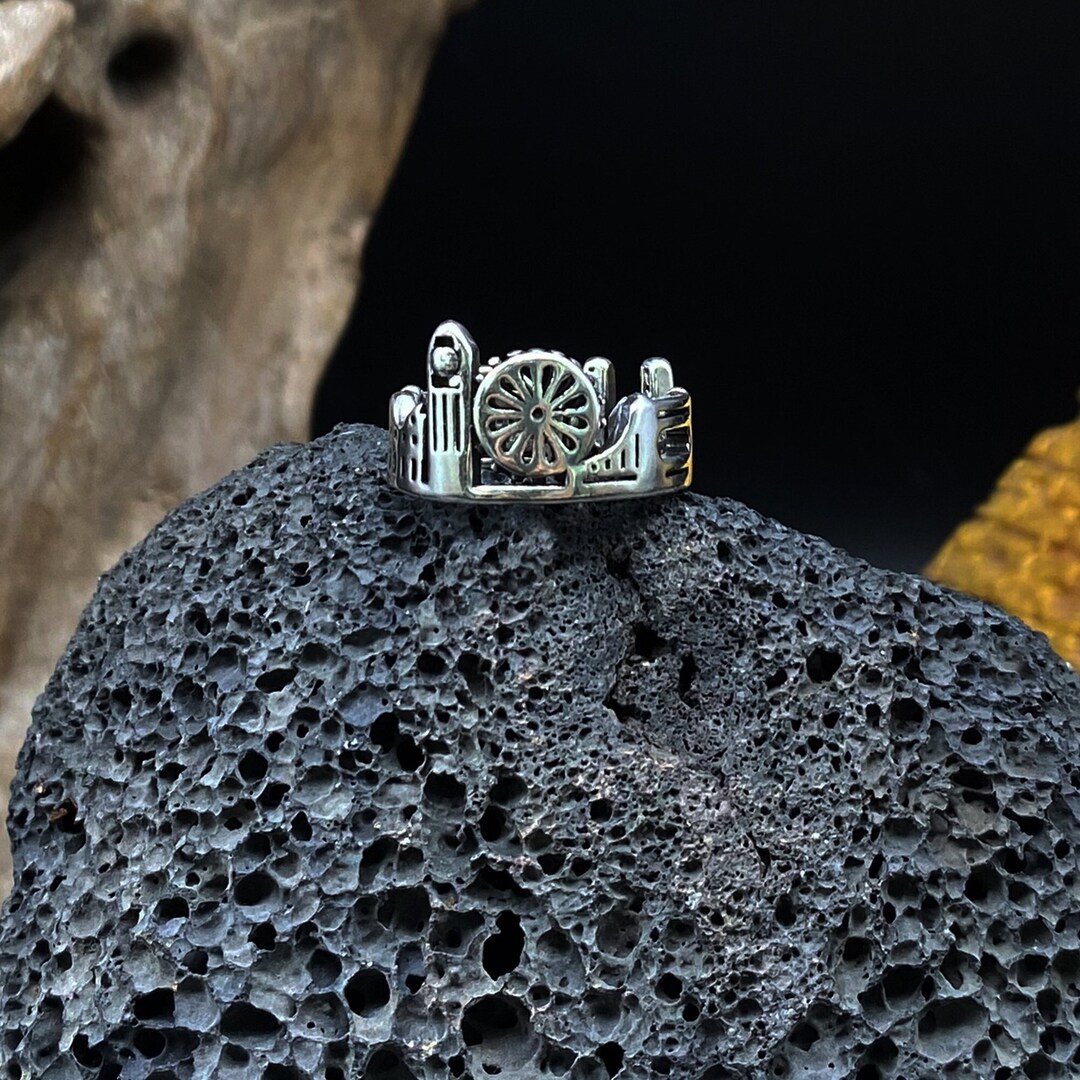 Gothic Fairy Tale Ferris Wheel Castle Ring Fashion Design Creative ...