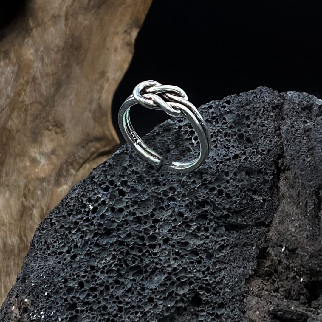 Silver Infinity Knot Rings for Women Girls Heart Finger Ring Vintage Jewelry Gift - Etsy