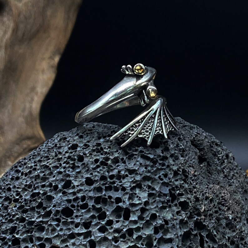 Cool Little Flying Dragon Ring for Men and Women Retro Niche - Etsy
