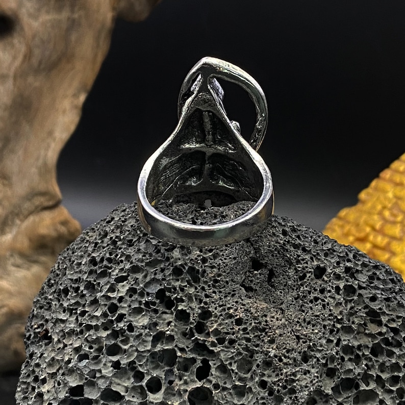 The Dead Gothic Rings Black Death Grim Reaper Skull Ring - Etsy