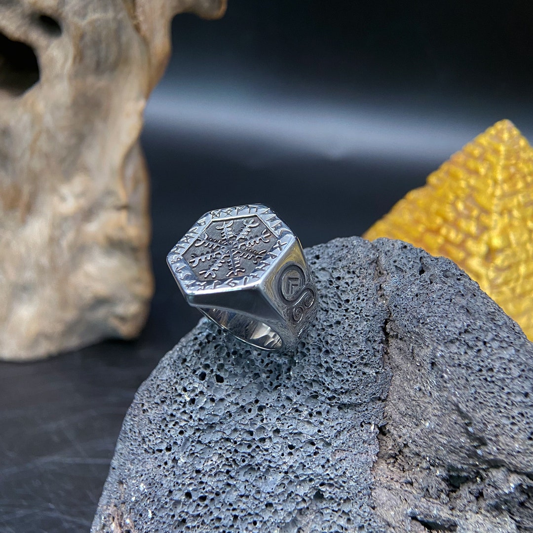 Vintage Nordic Valknut Viking Rings for Man Gothic Stainless Steel ...