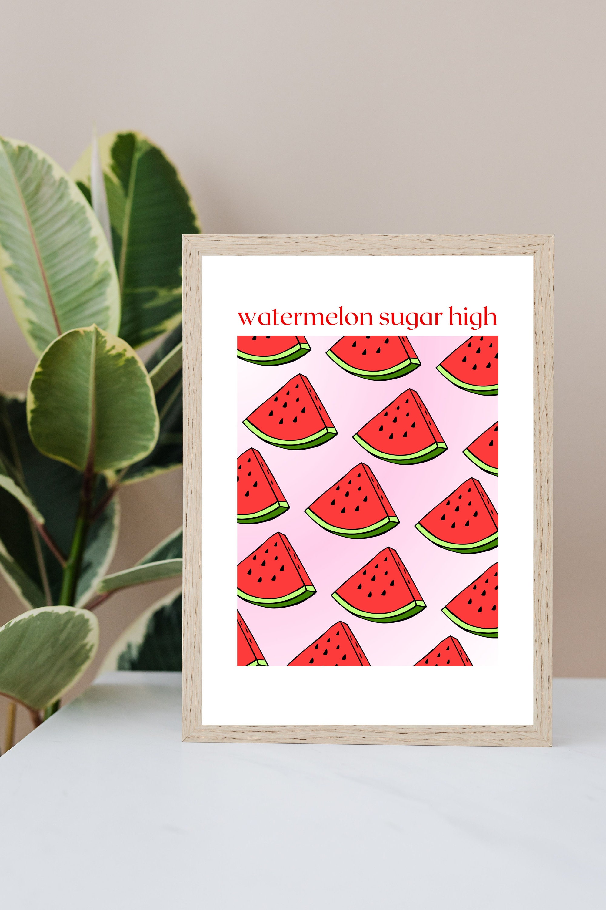 Harry Styles Print Watermelon Sugar High Lyrics Print Poster - Etsy