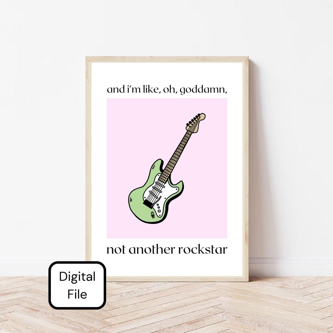 Maisie Peters Inspired Rockstar Poster A4 Digital Download PNG, Not ...