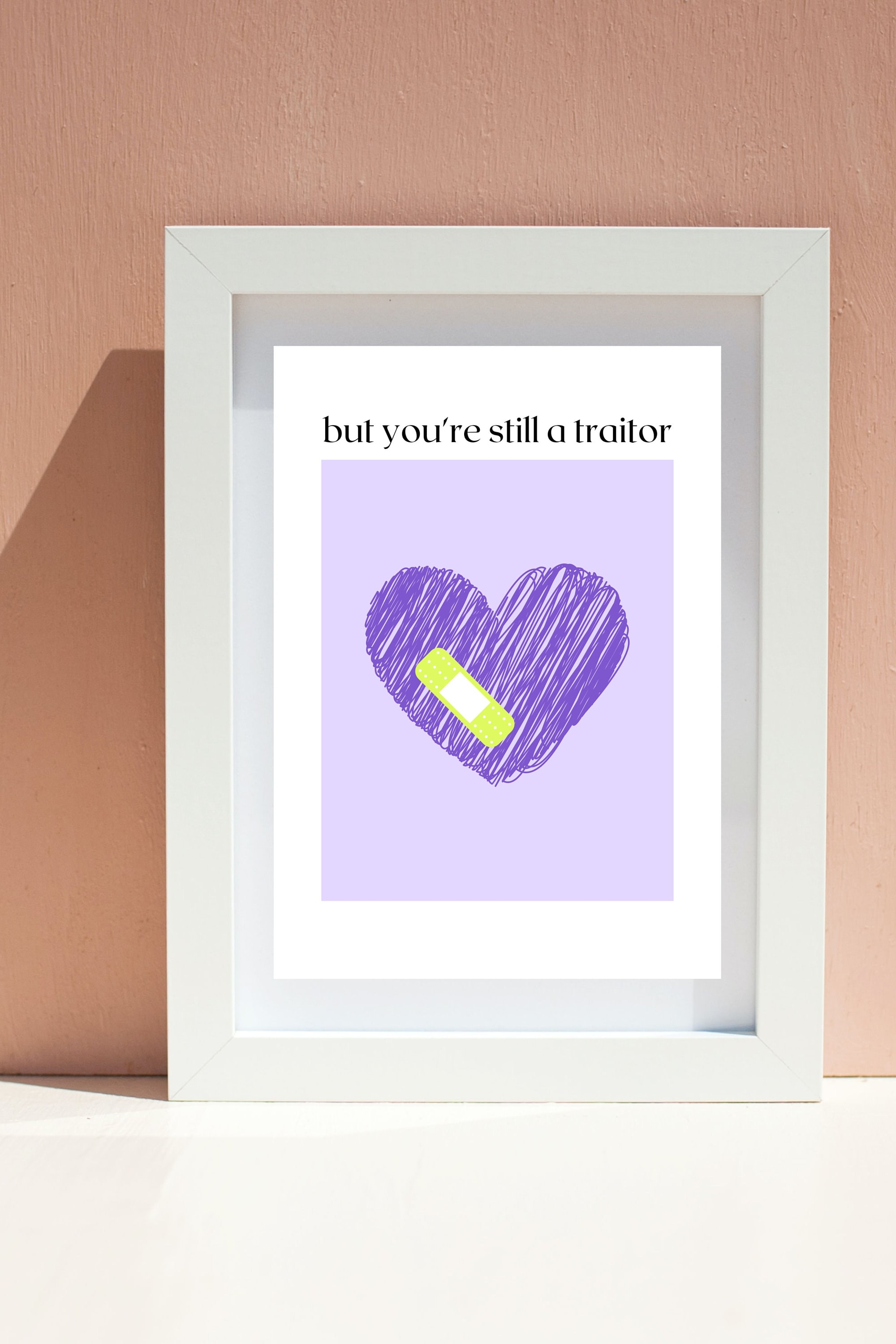 Olivia Rodrigo Inspired Traitor, Traitor Lyrics Print, but You're Still ...