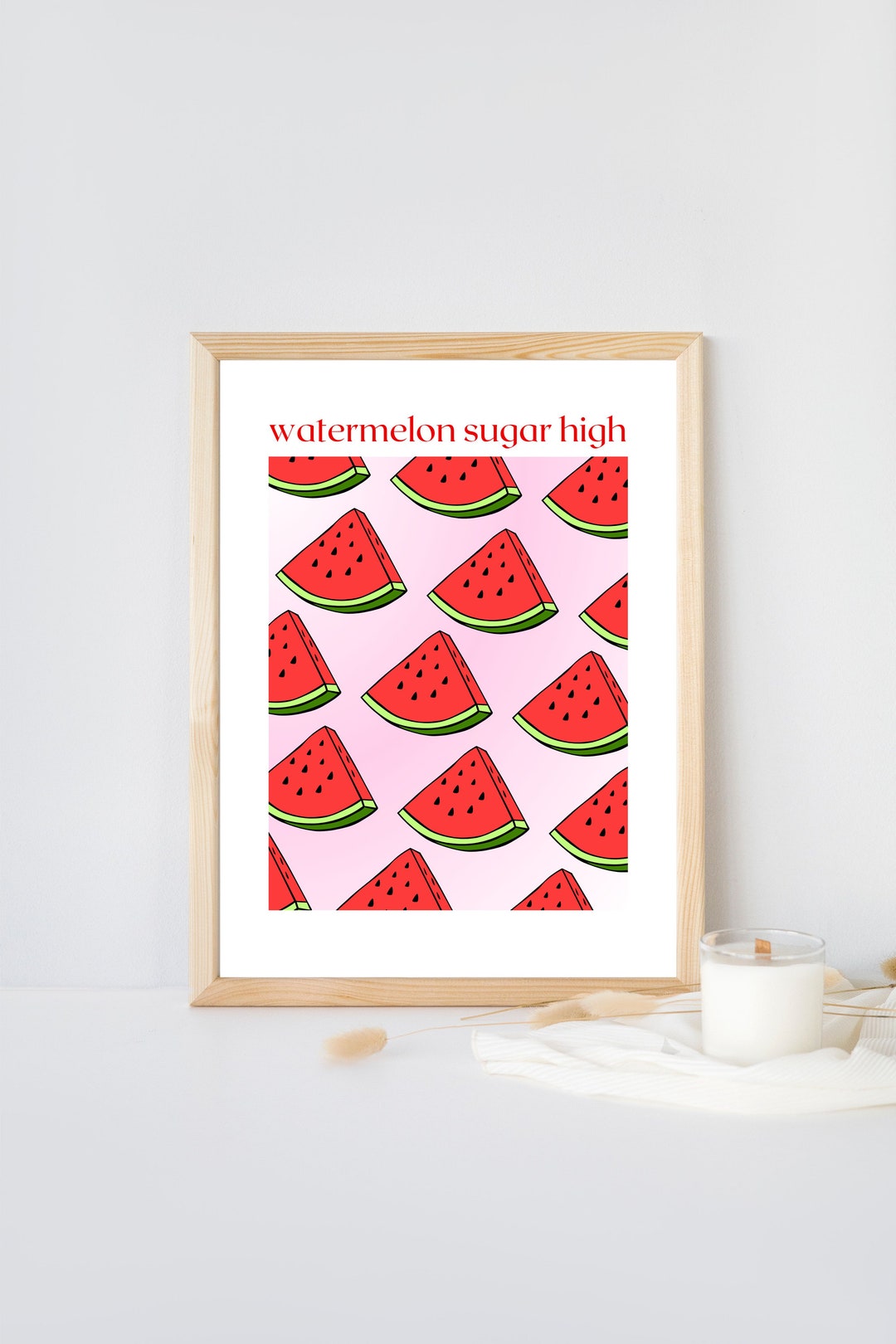 Harry Styles Print Watermelon Sugar High Lyrics Print Poster - Etsy