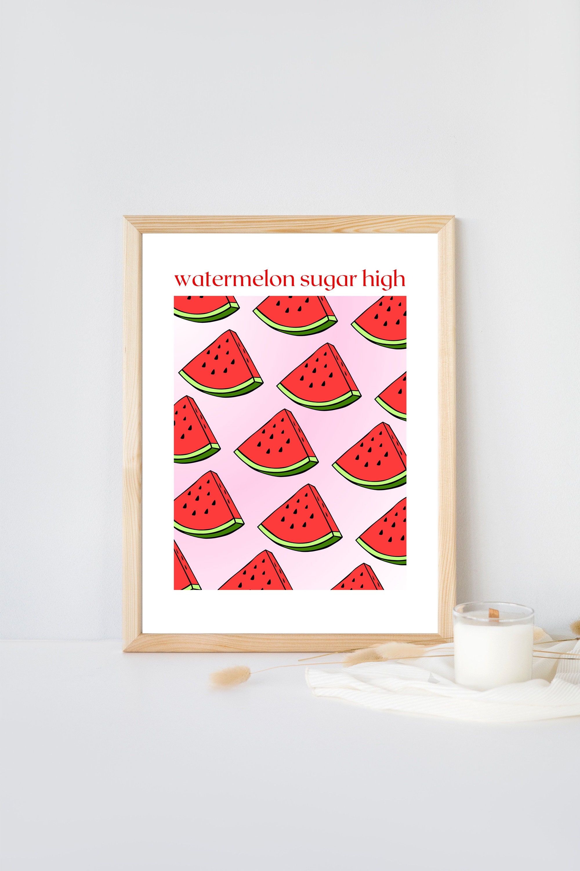 Harry Styles Print Watermelon Sugar High Lyrics Print Poster - Etsy