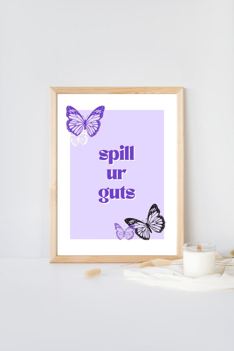 Olivia Rodrigo Spill Ur Guts Inspired Poster, Spill Your Guts Olivia ...