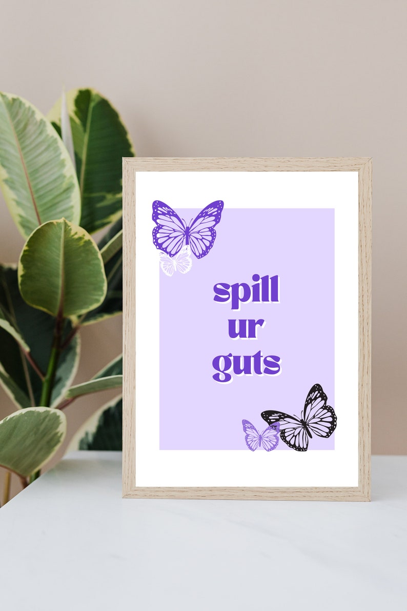 Olivia Rodrigo Spill Ur Guts Inspired Poster, Spill Your Guts Olivia ...