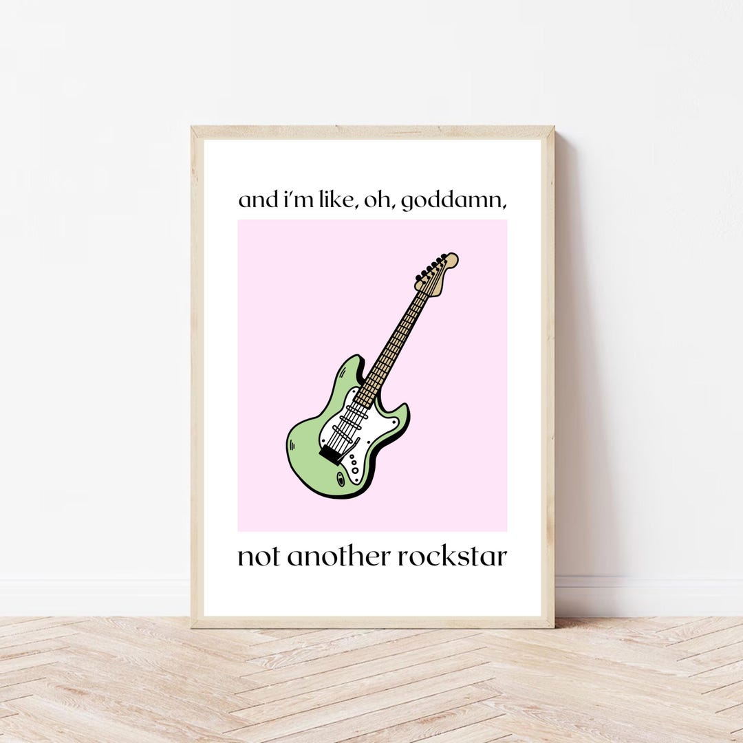 Maisie Peters Inspired Rockstar Poster, Not Another Rockstar Print ...