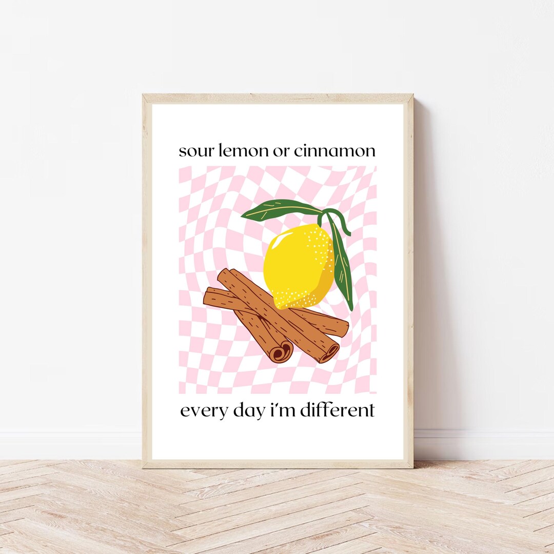 Renee Rapp Gemini Moon Poster, Sour Lemon Cinnamon Print, Reneé Rapp ...