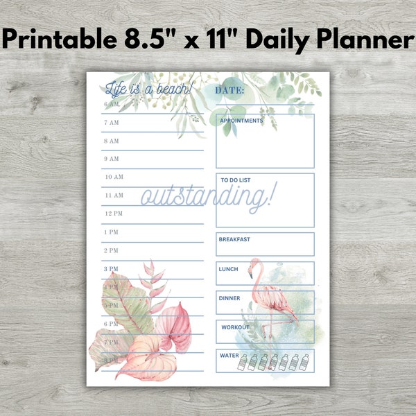 Flamingo Planner - Etsy