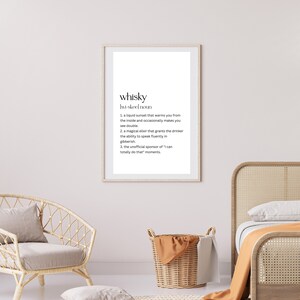 Whisky Definition Elixir Whimsy Humorous Wall Art - Etsy