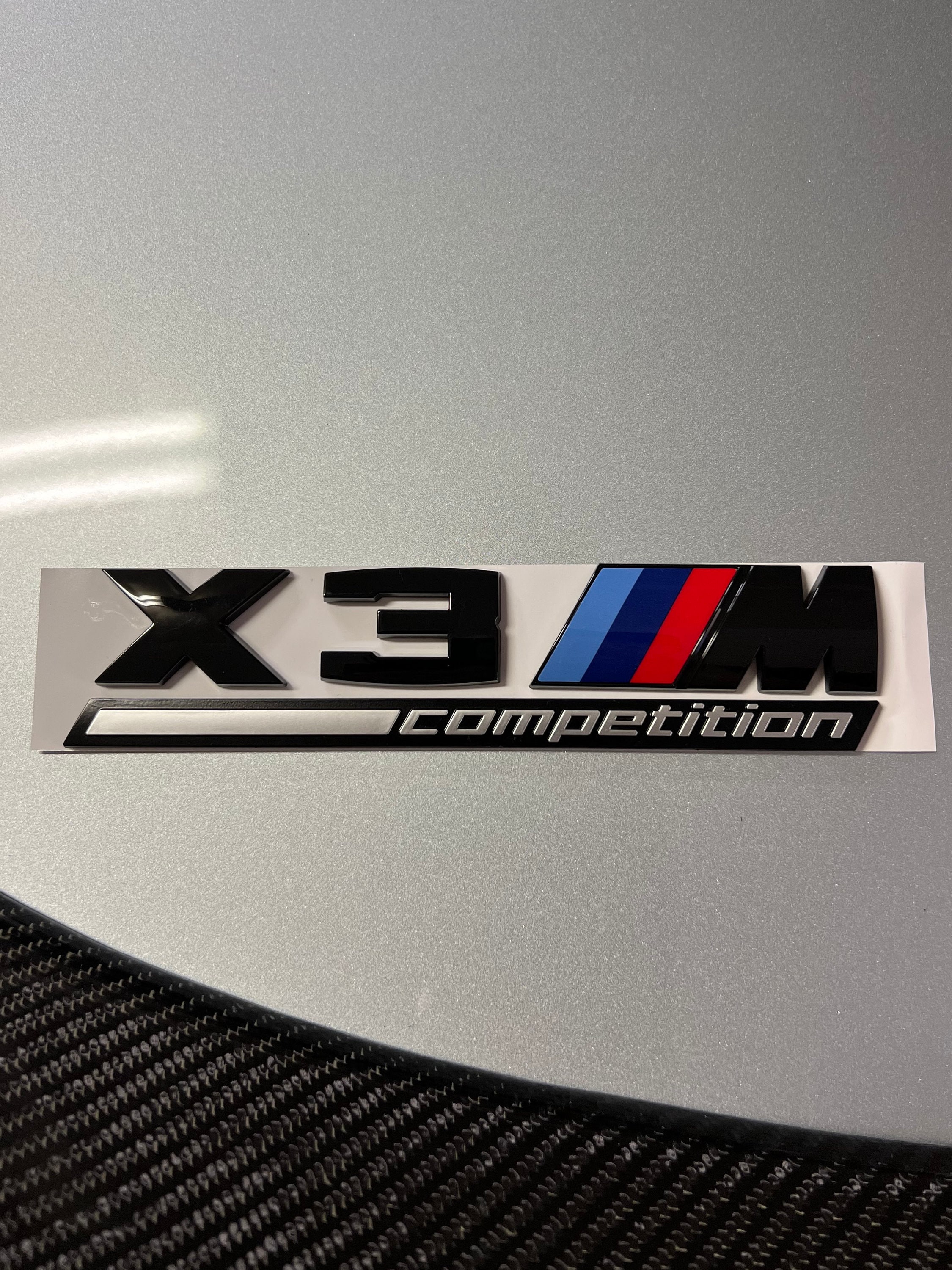 BMW X3M Competition Black Emblem USA Seller - Etsy