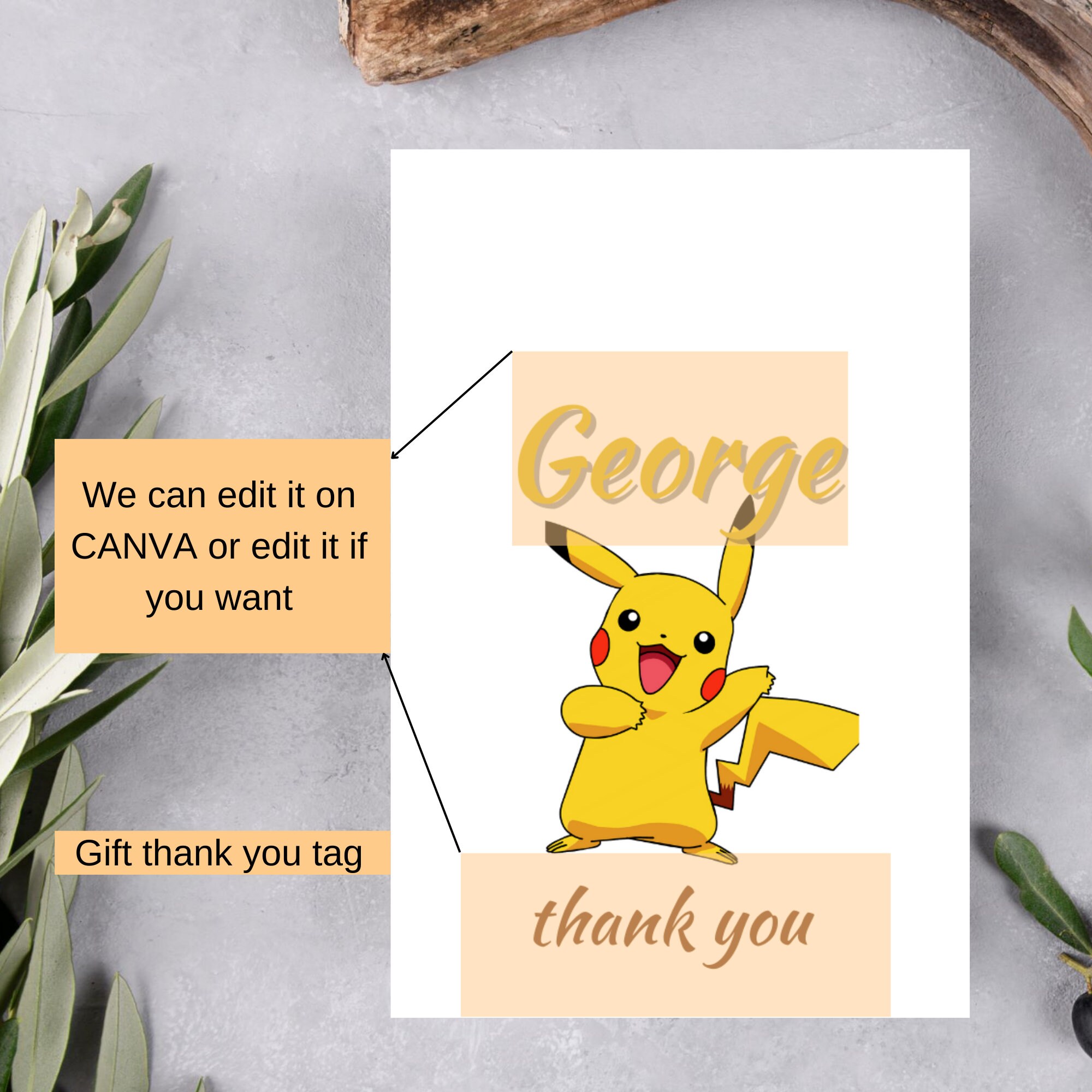 Pikachu Invite Pokemon Invitation Editable in Canva Instant - Etsy