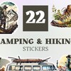 Summer Themed Set, Camping Clipart PNG, Transparent Background Clipart ...