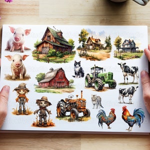 Farm Animals Clipart Bundle, Farm Transparent Clipart, Farm Bundle ...
