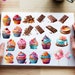 Mixed Sweets Clipart Pack, Transparent Background Clipart, Sweets ...