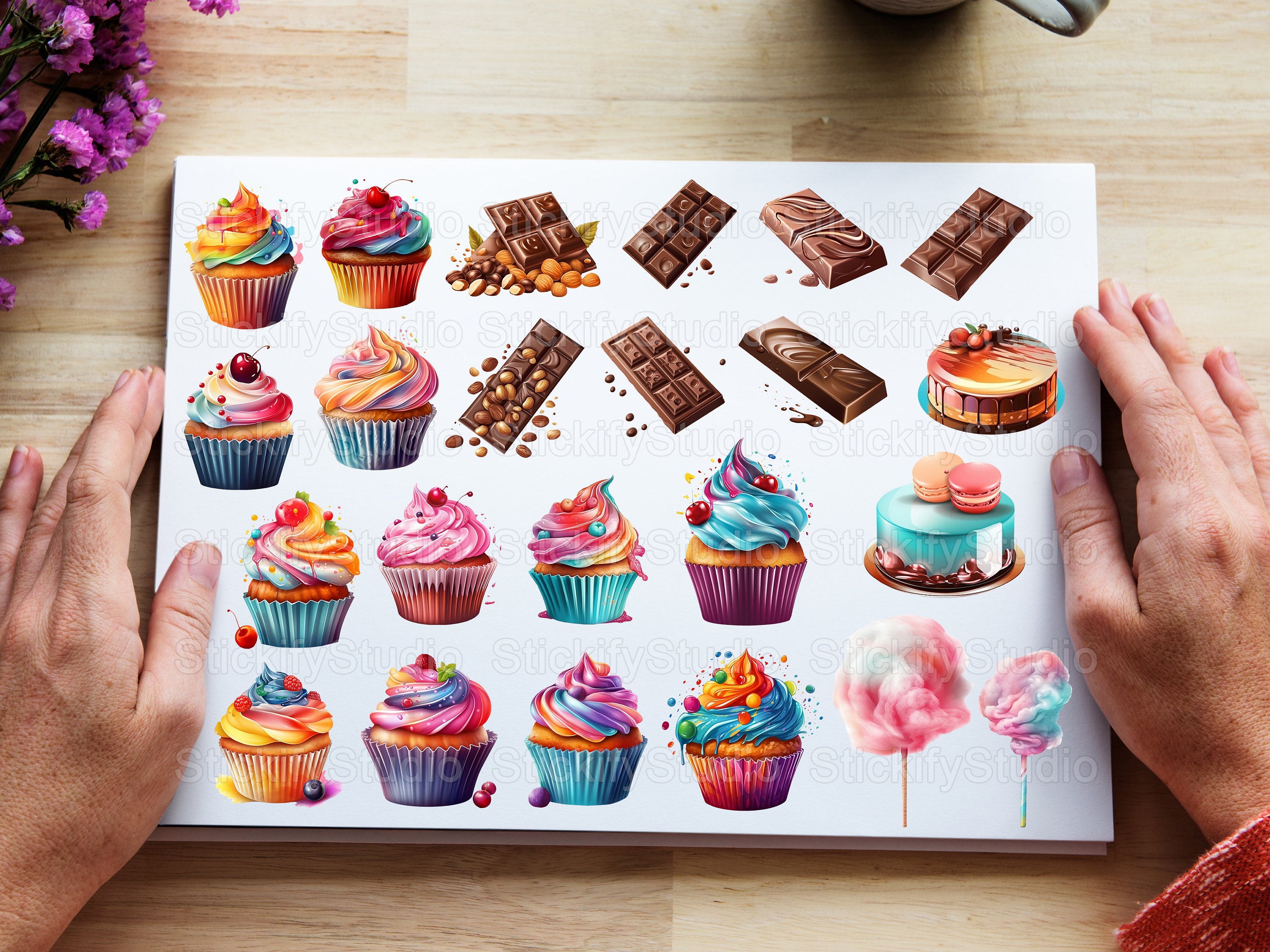 Mixed Sweets Clipart Pack, Transparent Background Clipart, Sweets ...