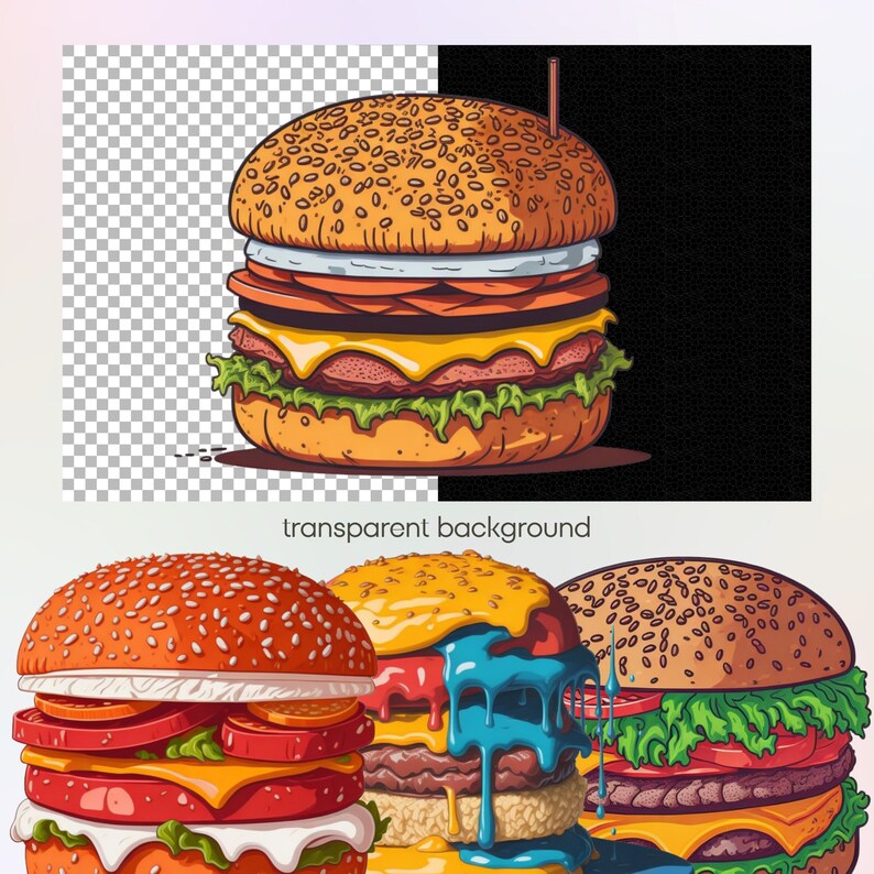 Fast-food Burgers, Transparent Background Clipart, Fast-food Burger ...