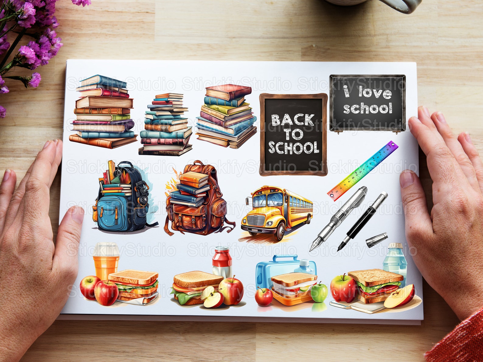 Back to School Clipart Bundle Transparent Background Clipart - Etsy