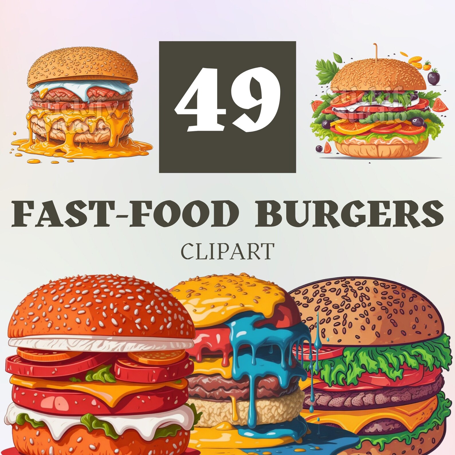 Fast-food Burgers, Transparent Background Clipart, Fast-food Burger ...