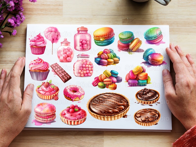 Mixed Sweets Clipart Pack, Transparent Background Clipart, Sweets ...