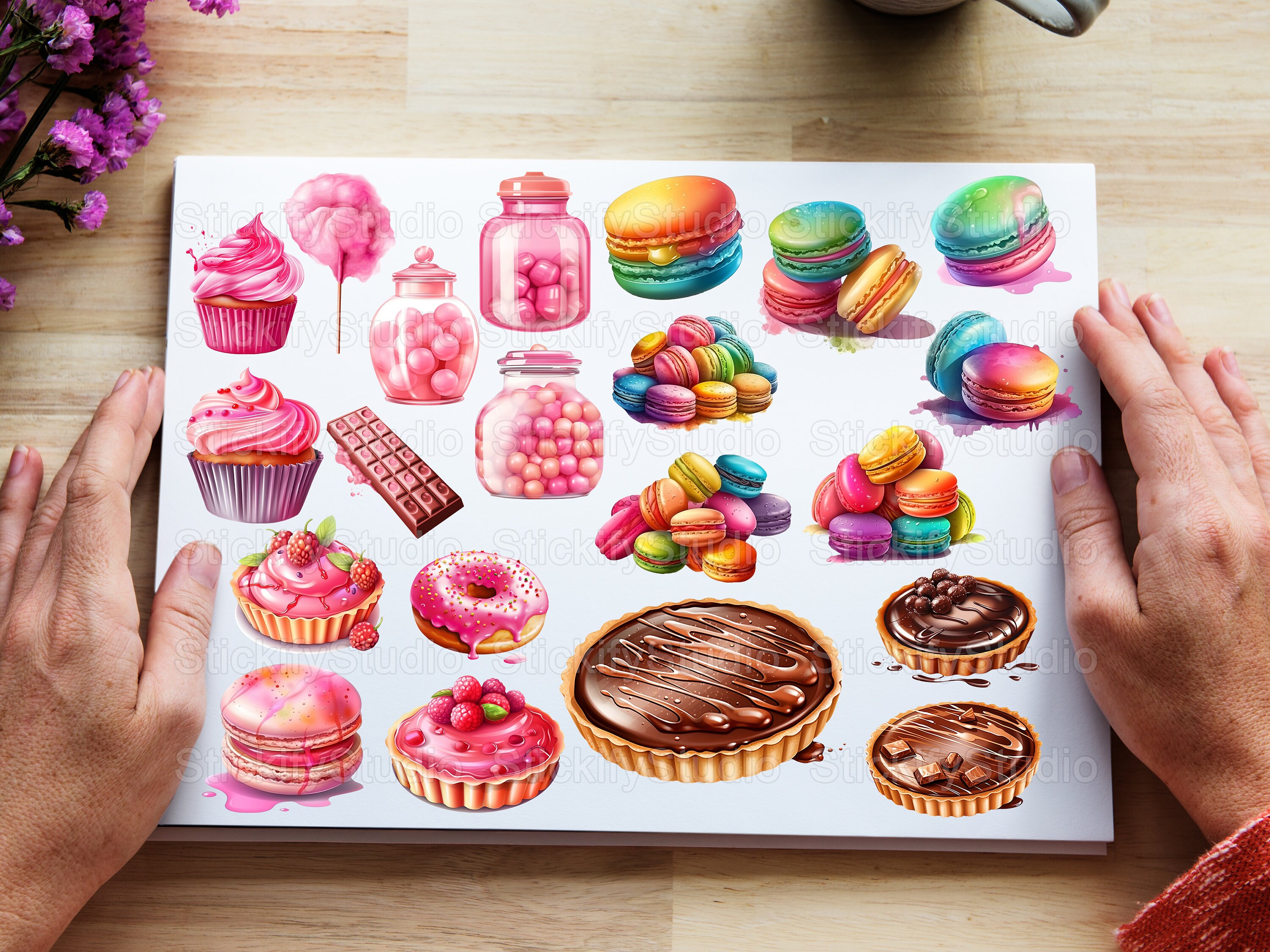 Mixed Sweets Clipart Pack, Transparent Background Clipart, Sweets ...