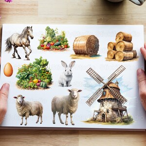 Farm Animals Clipart Bundle, Farm Transparent Clipart, Farm Bundle ...