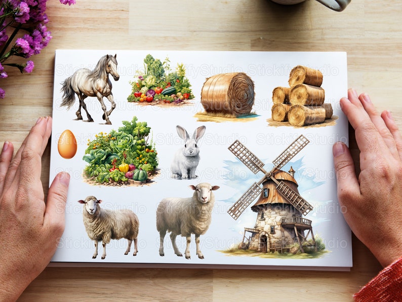 Farm Animals Clipart Bundle, Farm Transparent Clipart, Farm Bundle ...