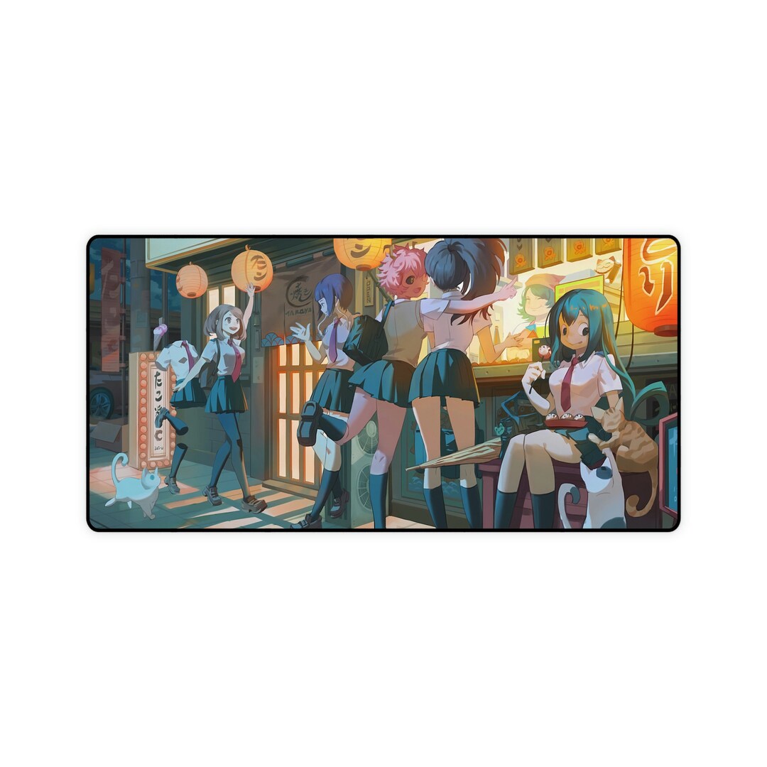 Gaming Mouse Pad | Kawaii Anime Girl Mouse Pad | Non-slip Rubber Base ...