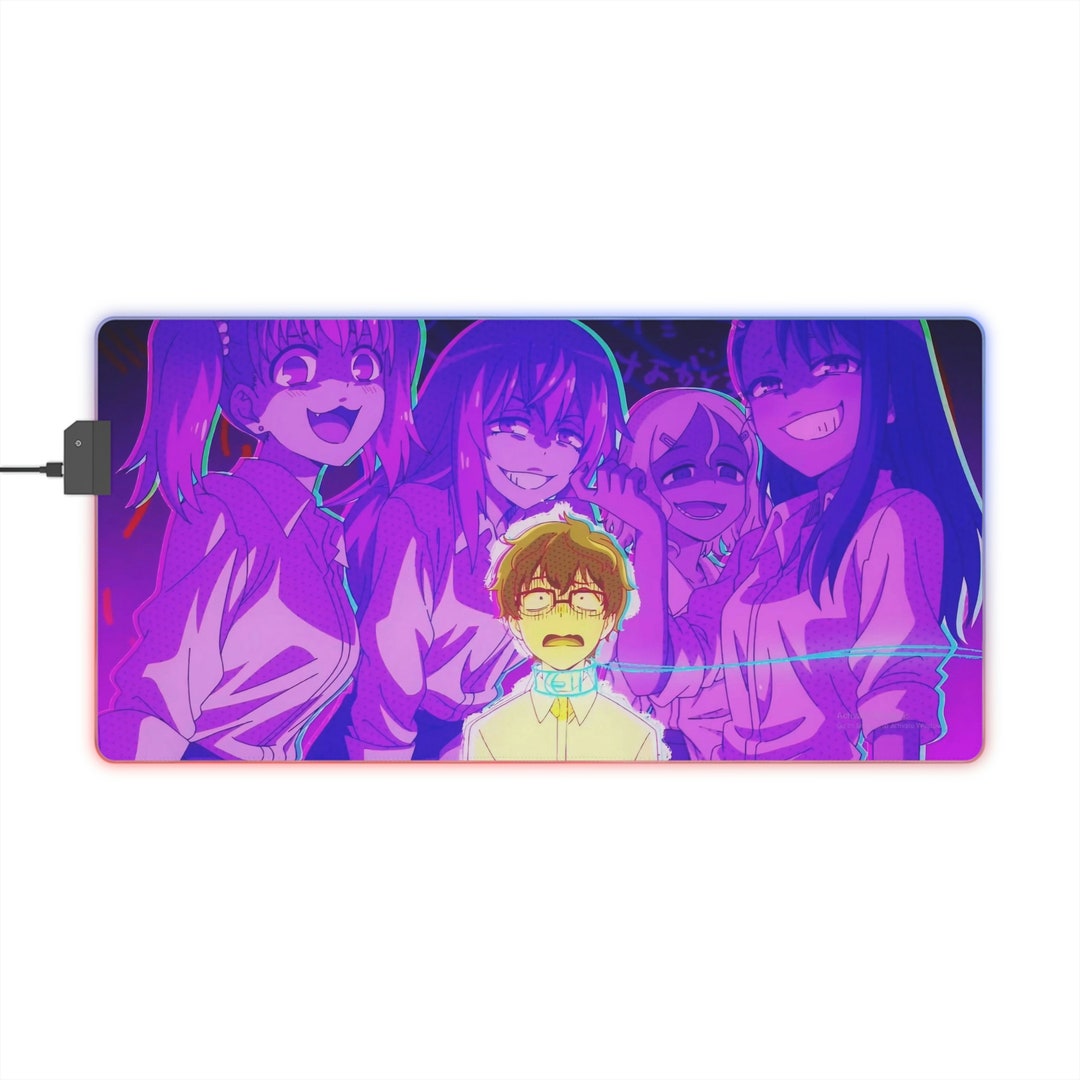 LED Gaming Mouse Pad | Nagatoro Mouse Pad | XL Gaming Size | Non-slip ...