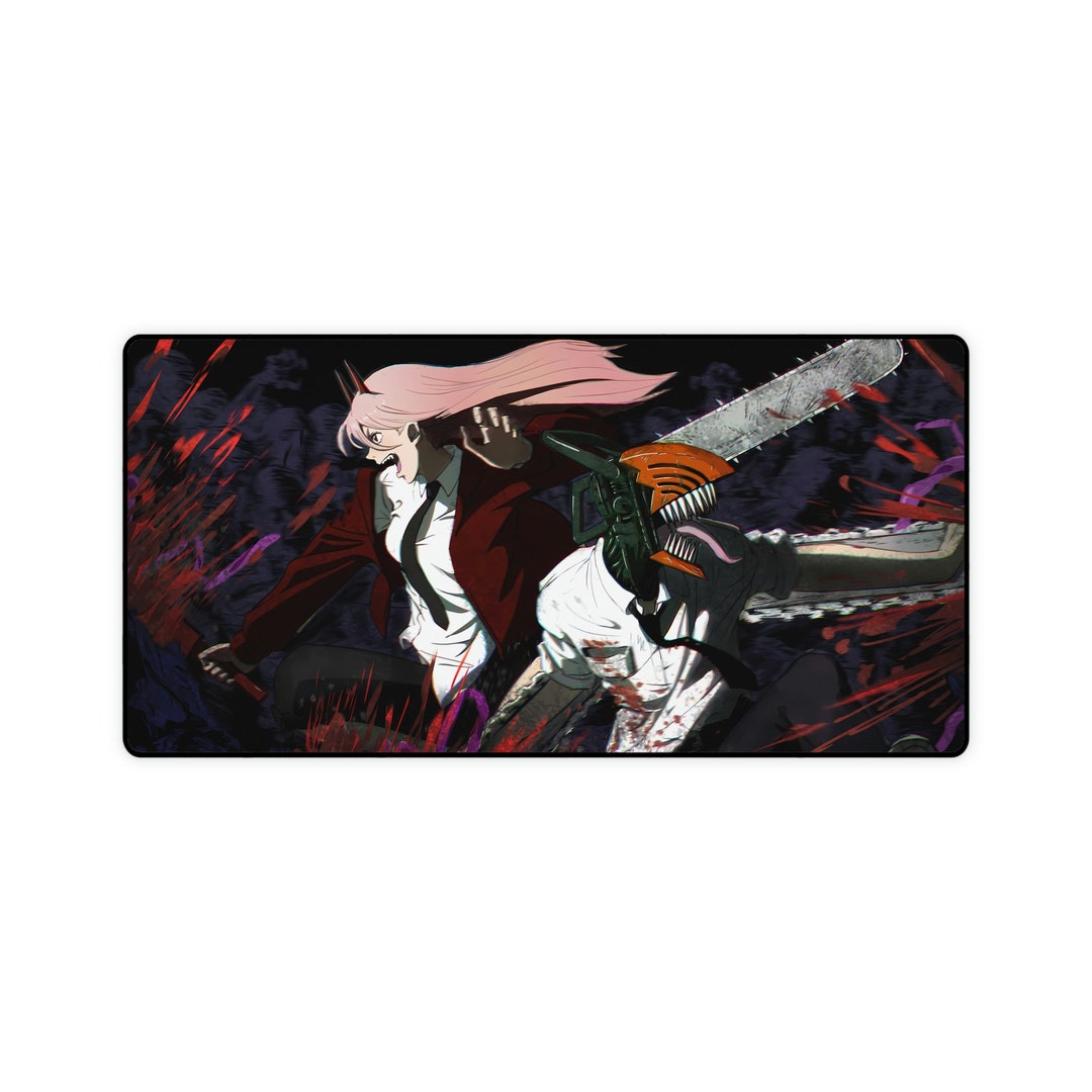 Chainsaw Man Mouse Pad | Large Gaming Size | Non-slip Rubber Base ...