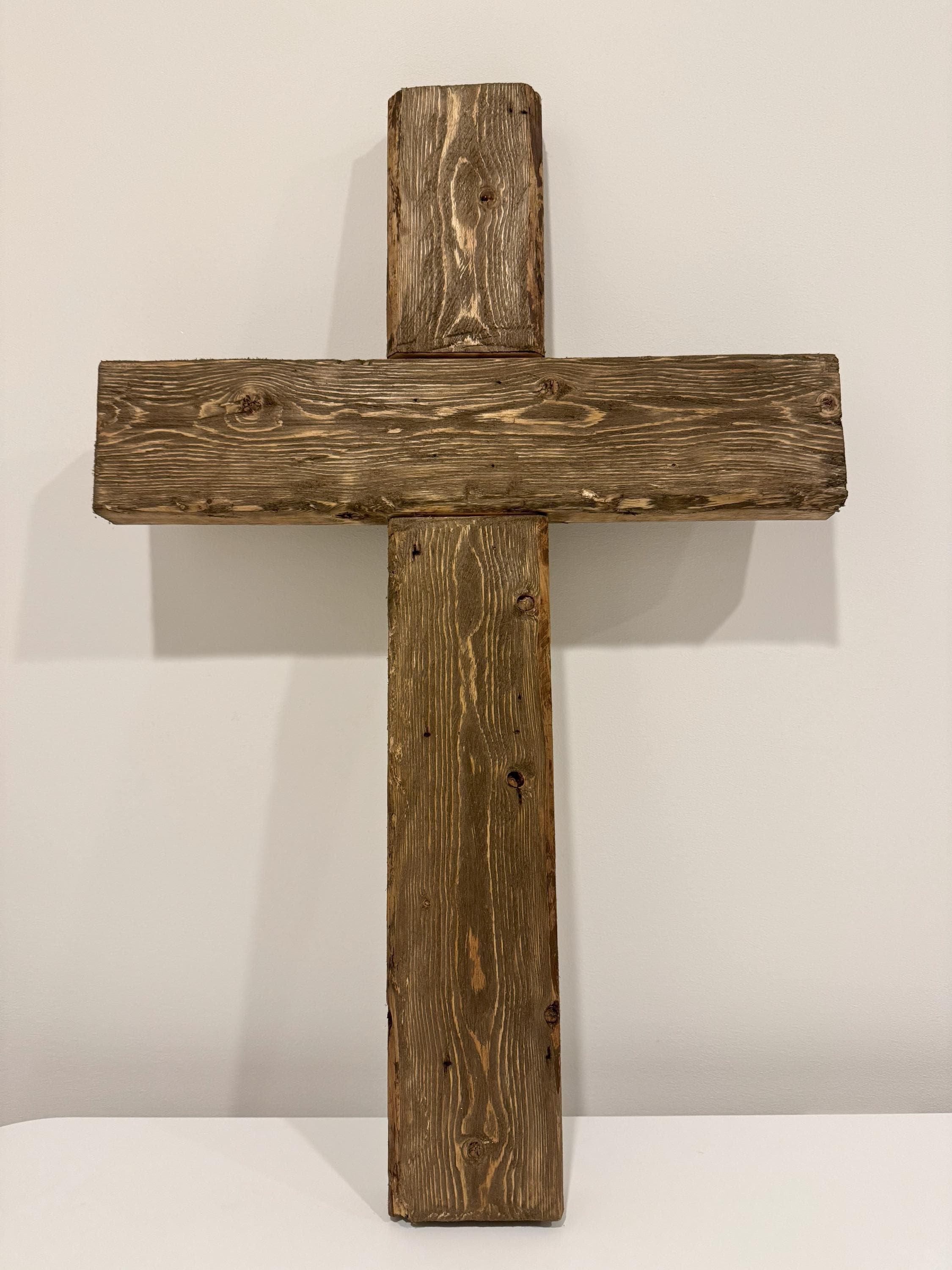 Rustic Wooden Easter Cross – Distressed Pine 2x4 Wall or Yard Decor ...